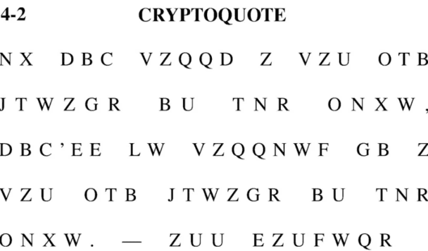 What is a Cryptoquote? - Eldora News Website